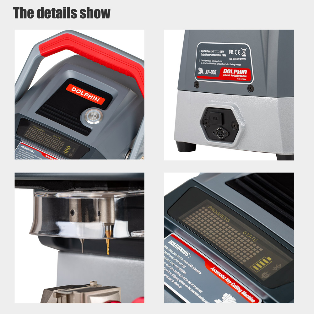 Xhorse Dolphin XP-005 Key Cutting Machine Multi-Language Cut Sided ...